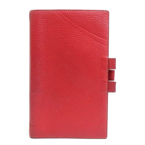 Hermes | Accessories | Hermes Notebook Cover Leather Red Unisex | Poshmark